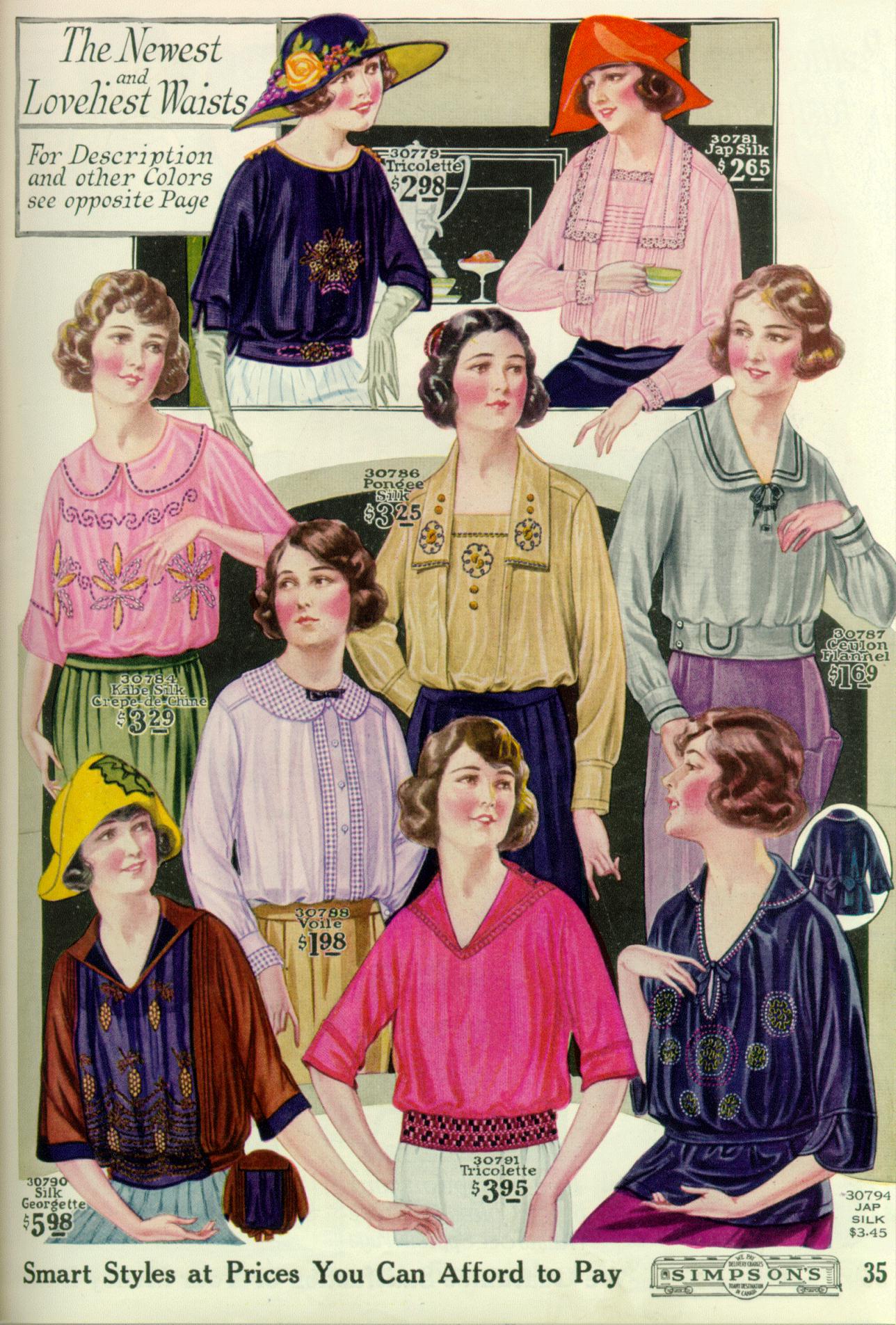 Eric Praetzel - 1922 Fall/Winter Simpson Catalog Pictures