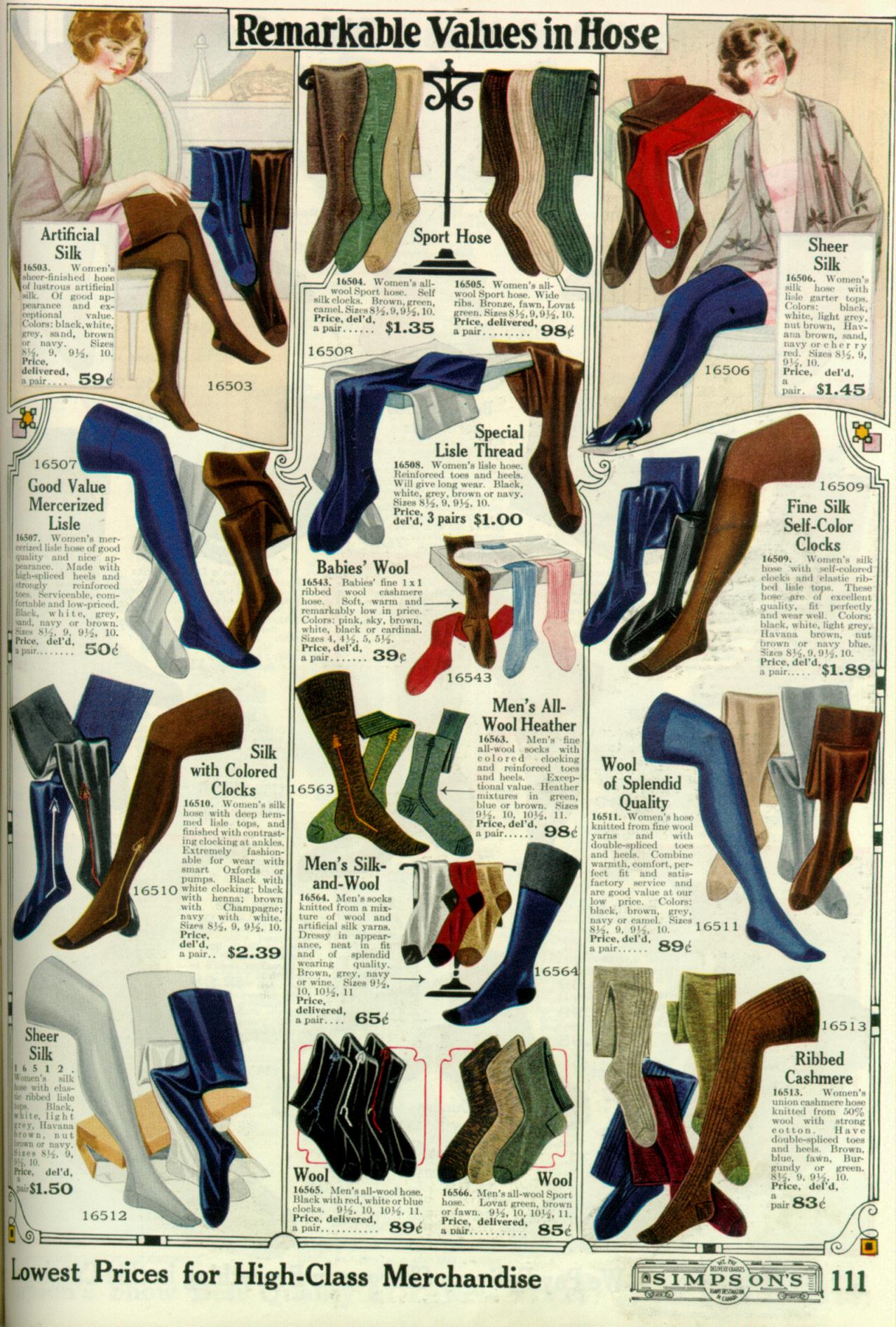 Eric Praetzel - 1922 Fall/Winter Simpson Catalog Pictures